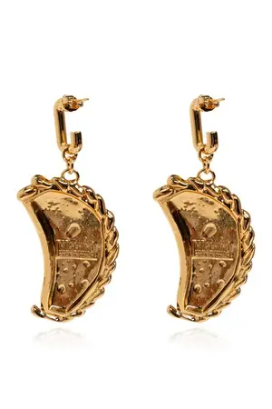 Moschino Sculptural Pendant Earrings