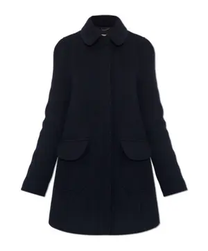 Moschino Long-sleeved Coat - Black