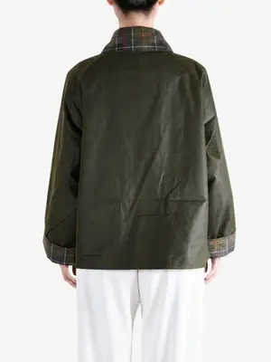 Barbour Icons Tartan Collar Spey Waxed Jacket
