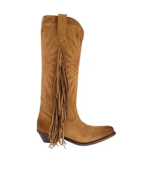 GOLDEN GOOSE Wish Star Heeled Boots - Brown