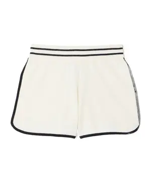 ALLUDE Striped Cashmere Shorts - No
