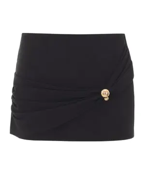 ANIYE BY Twisted Hardware Mini Skirt - Black