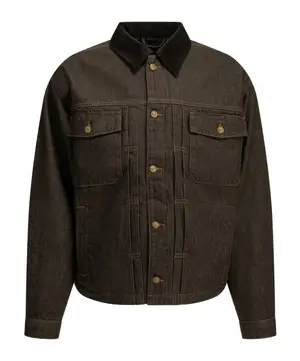7 For All Mankind Denim Jacket With Corduroy Collar