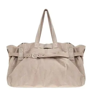 GOLDEN GOOSE Strap Detailed Tote Bag - Grey