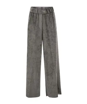 Peserico Casual Pants With An Elastic Waistband - Gray