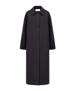 Harris Wharf London Button-front Coat - Brown