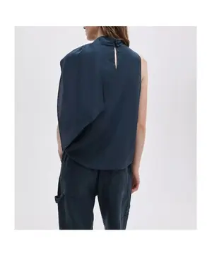 Rag & Bone Scarf-neck Top - Black