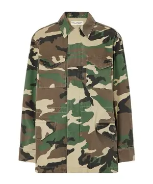 NILI LOTAN Sacha Camouflage-print Cotton-drill Jacket - No