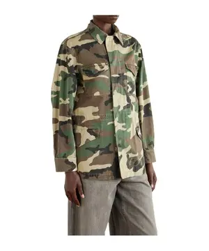 NILI LOTAN Sacha Camouflage-print Cotton-drill Jacket