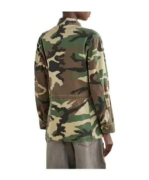 NILI LOTAN Sacha Camouflage-print Cotton-drill Jacket