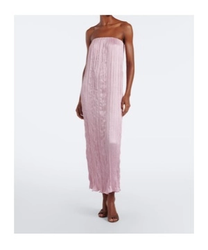 Posse Esme Scarf-detail Satin Maxi Dress