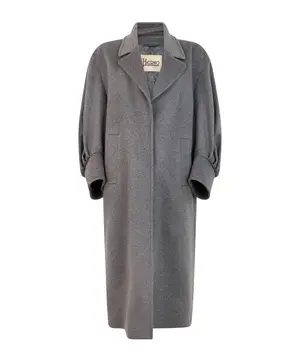 Herno Long-sleeved Coat With A Lapel Collar - Grey