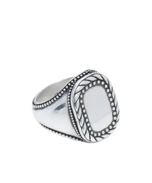 MAISON MARGIELA Burnished-effect Signet Ring - No