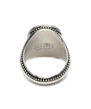 MAISON MARGIELA Burnished-effect Signet Ring