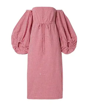 Rosie Assoulin Cotton-seersucker Midi Dress - No