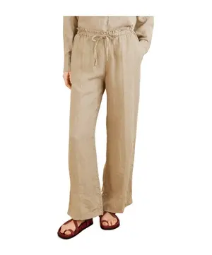 JAMES PERSE Linen Straight-leg Pants