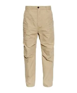 Dsquared2 Casual Trousers With Belt Loops - Beige