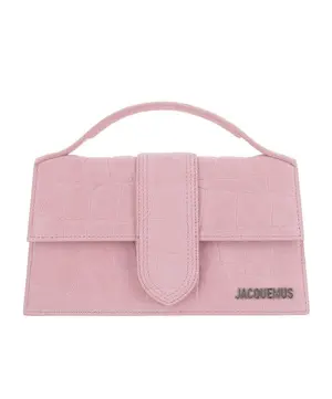 Jacquemus Embossed Top Handle Shoulder Bag - Pink