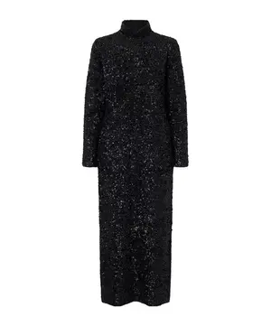Adam Lippes Sequined Knitted Maxi Dress - No