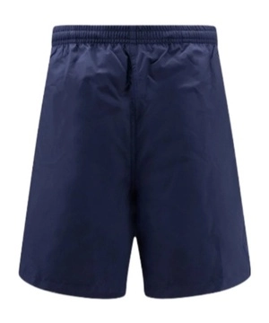 AMI Paris Logo Plain Elasticated Waistband Swim Shorts - Black