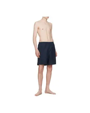 AMI Paris Logo Plain Elasticated Waistband Swim Shorts