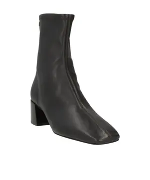 Tory Burch Solidcolour Leather Sock Boots