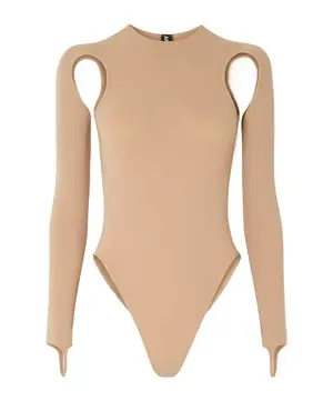 ANDREĀDAMO Cutout Stretch-jersey Bodysuit - No