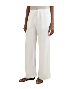 JAMES PERSE Linen Straight-leg Pants