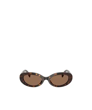 Dolce & Gabbana Dolce Gabbana Eyewear Oval Frame Sunglasses - Brown