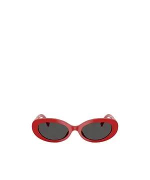 Dolce & Gabbana Dolce Gabbana Eyewear Round Frame Sunglasses - Red