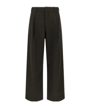 LEMAIRE Single-pleat Tailored Pants In Tropical Wool Blend