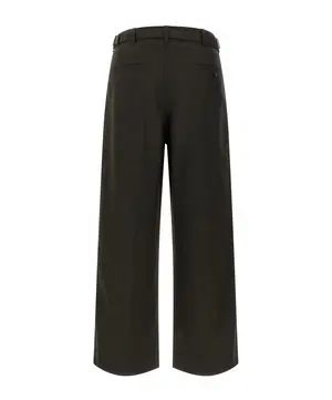 LEMAIRE Single-pleat Tailored Pants In Tropical Wool Blend