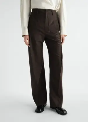 LEMAIRE Baggy Pants In Tropical Wool Blend