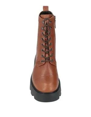 Tory Burch Laceup Roundtoe Chunkysole Boots