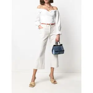 Dolce & Gabbana Dolce Gabbana Sicily Medium Denim Handbag