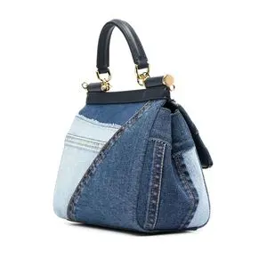 Dolce & Gabbana Dolce Gabbana Sicily Medium Denim Handbag
