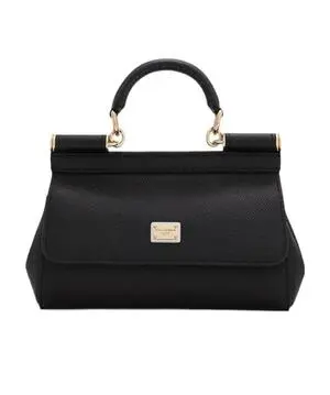 Dolce & Gabbana Dolce Gabbana Sicily Small Top Handle Bag - Black