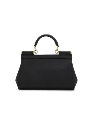 Dolce & Gabbana Dolce Gabbana Sicily Small Top Handle Bag - Black