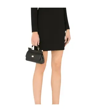 Dolce & Gabbana Dolce Gabbana Sicily Small Top Handle Bag - Black