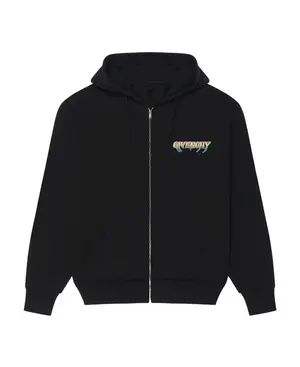 Givenchy Graphic Printed Zipped Hoodie - Black