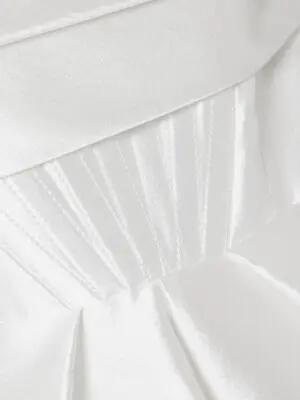 Alex Perry Strapless Draped Satin-faille Gown