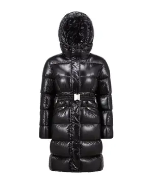 Moncler Bellevue Belted Long Down Coat