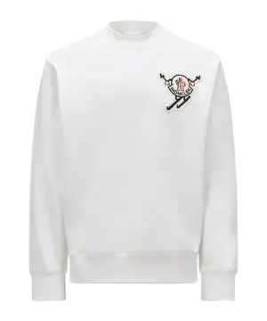 Moncler Logo Patch Crewneck Sweatshirt