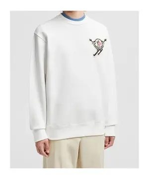 Moncler Logo Patch Crewneck Sweatshirt