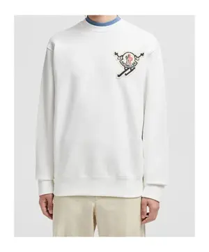 Moncler Logo Patch Crewneck Sweatshirt