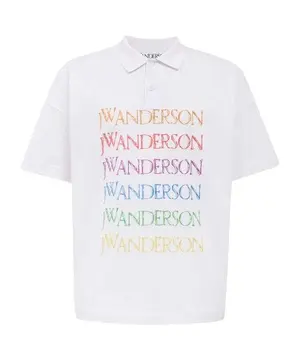 J.W.ANDERSON Logo-print Cotton Polo Shirt