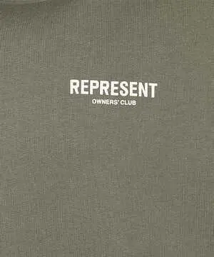 REPRESENT Logo-print Cotton Hoodie