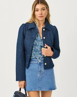 Lilly Pulitzer® Peyser Quilted Denim Jacket