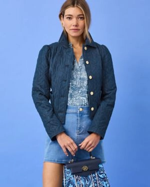 Lilly Pulitzer® Peyser Quilted Denim Jacket