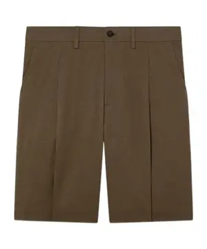 GOLDEN GOOSE Pleated Tailored Shorts - Brown